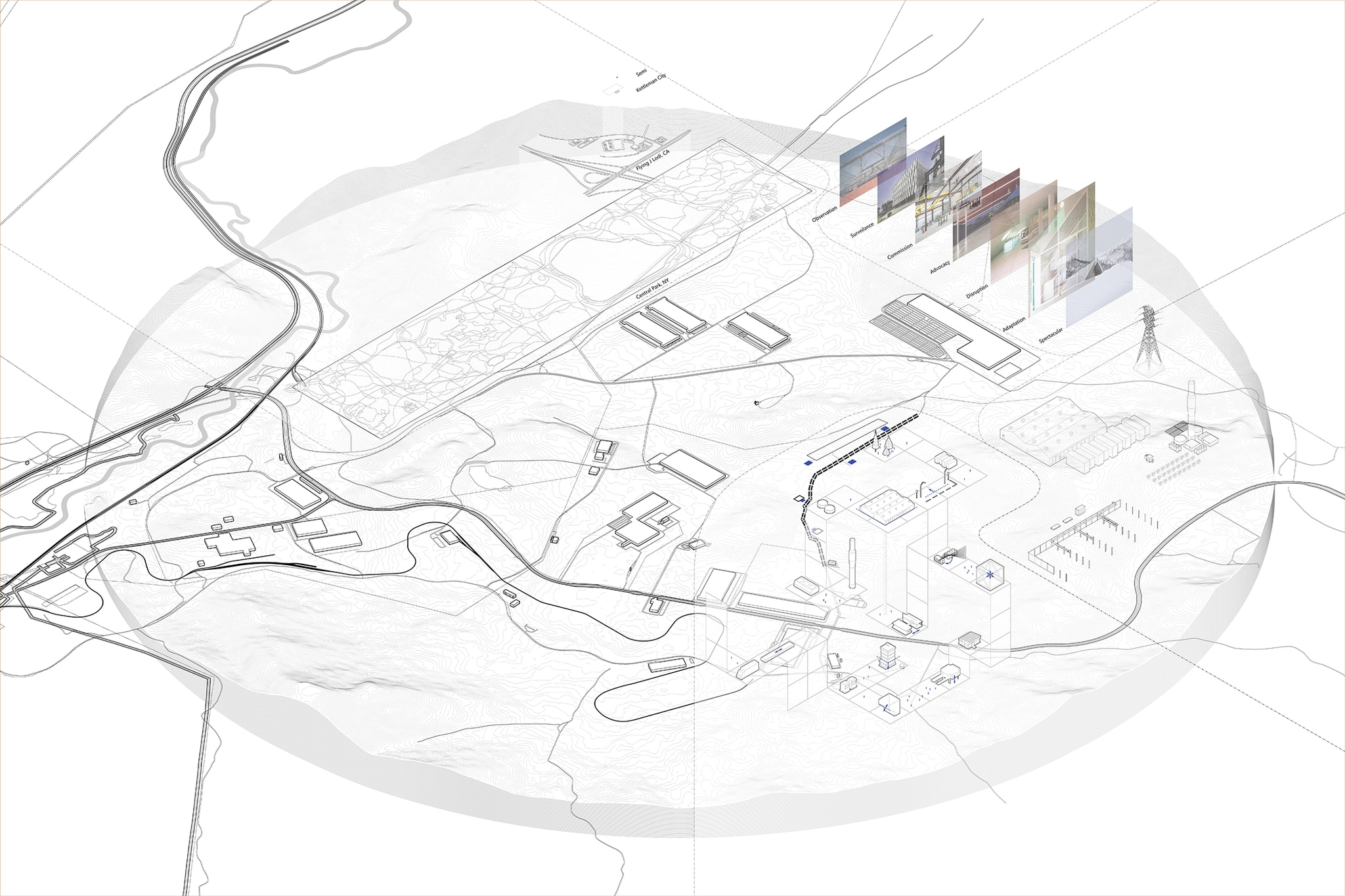 Axonometric Map - Columbia GSAPP