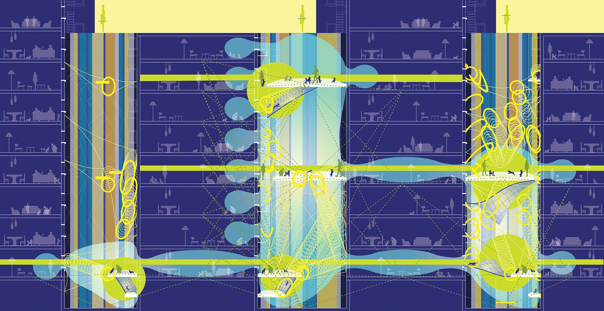 Cross Section Series Drawing - Columbia GSAPP