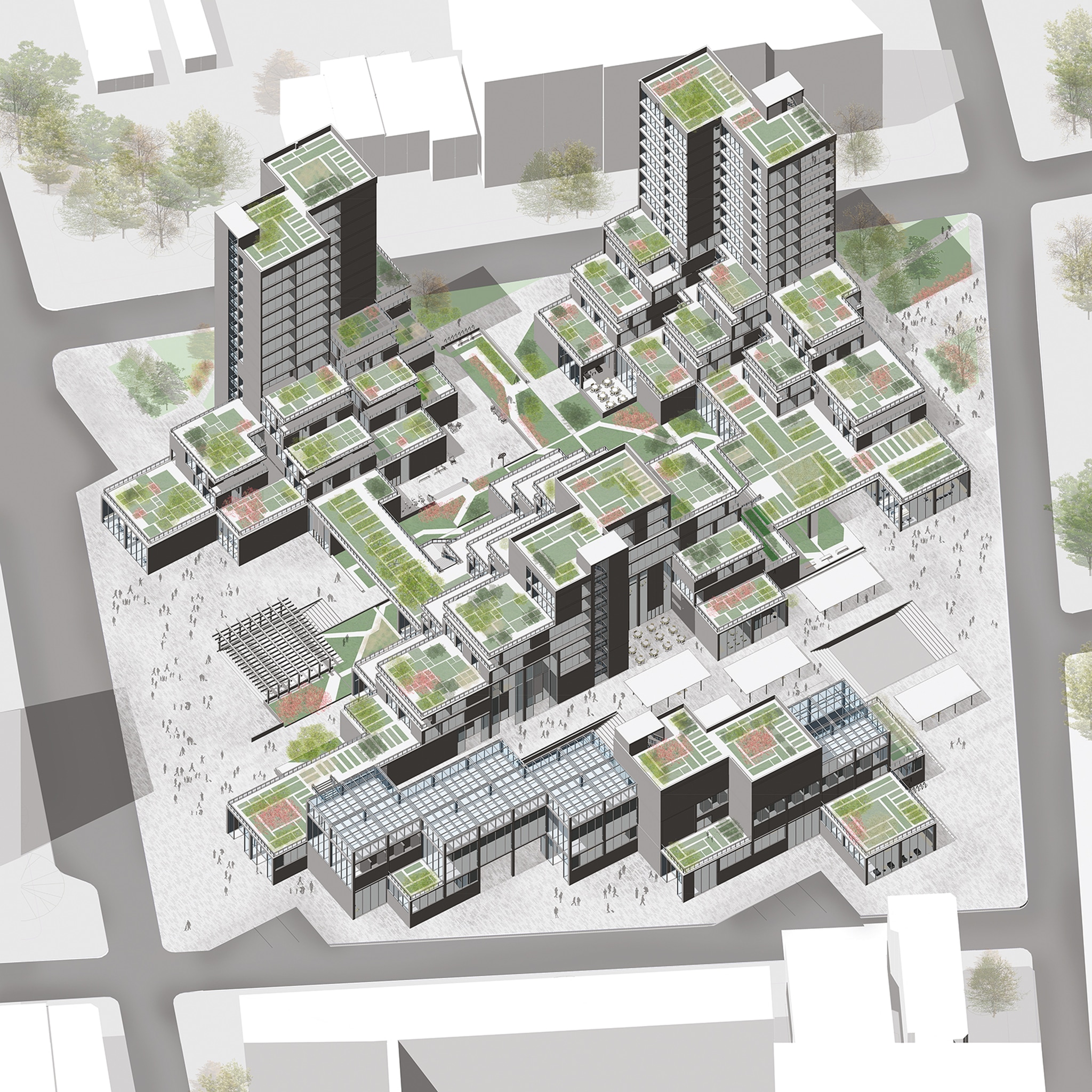Axonometric Drawing - Columbia GSAPP