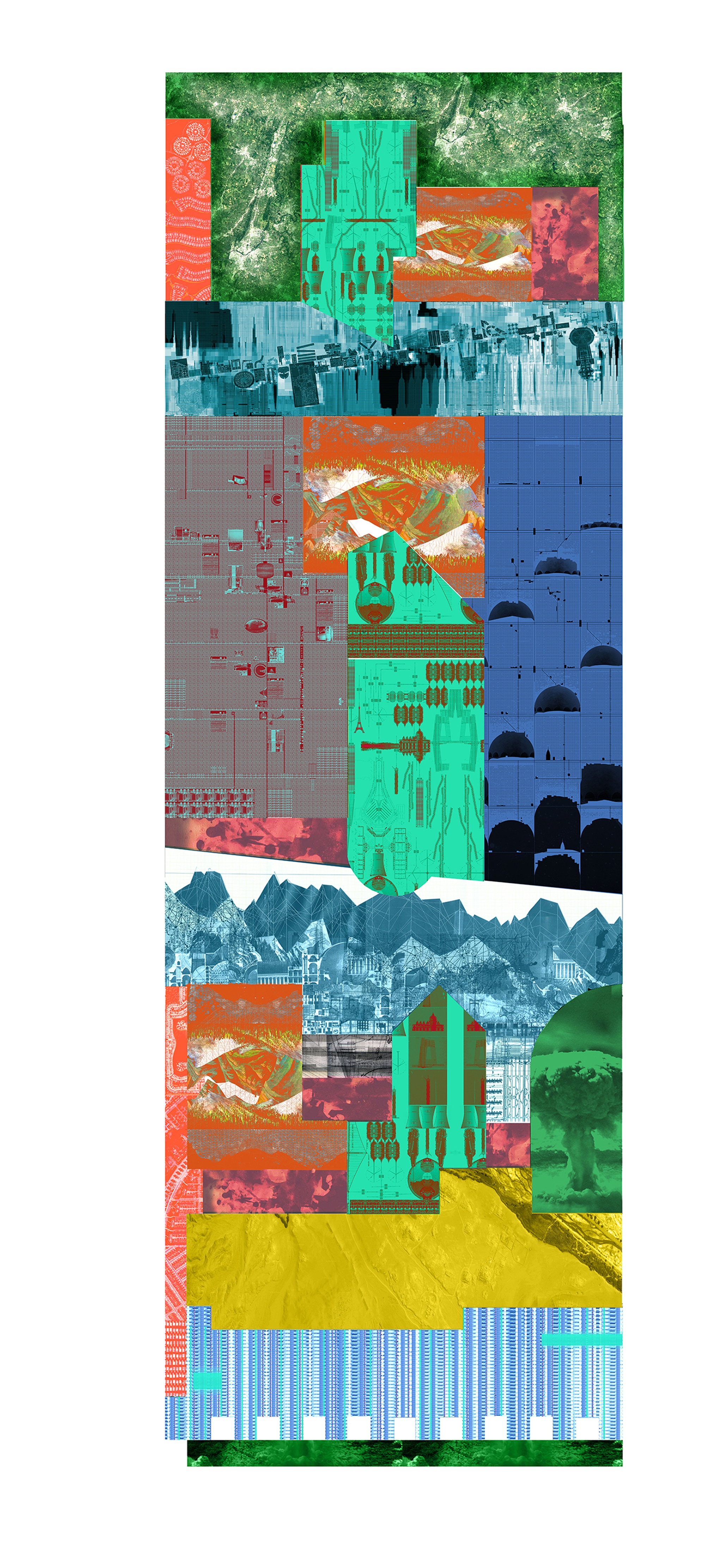 Collage Drawing - Columbia GSAPP