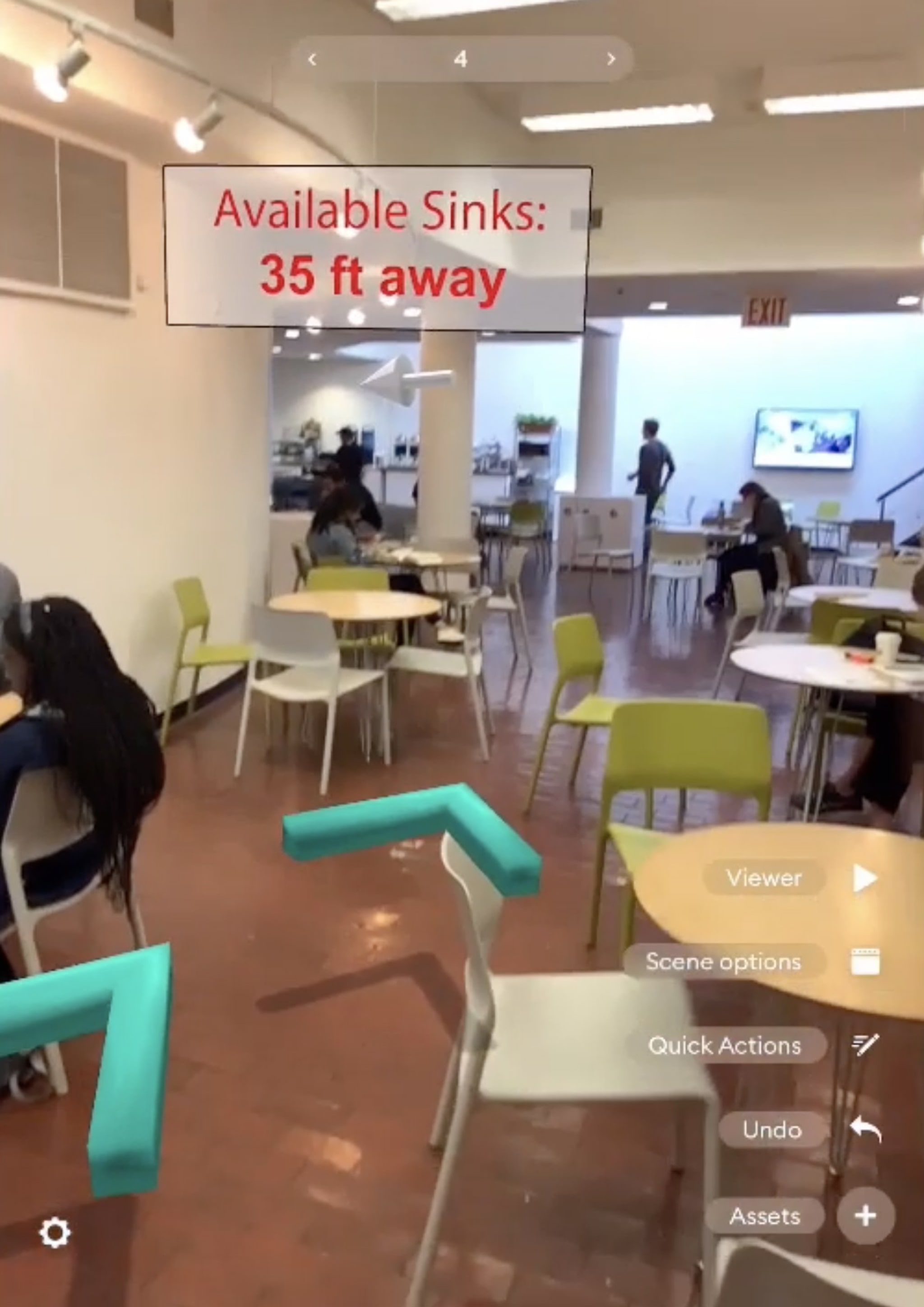 Gym Privacy Bubble Augmented Reality Simulation - Columbia GSAPP