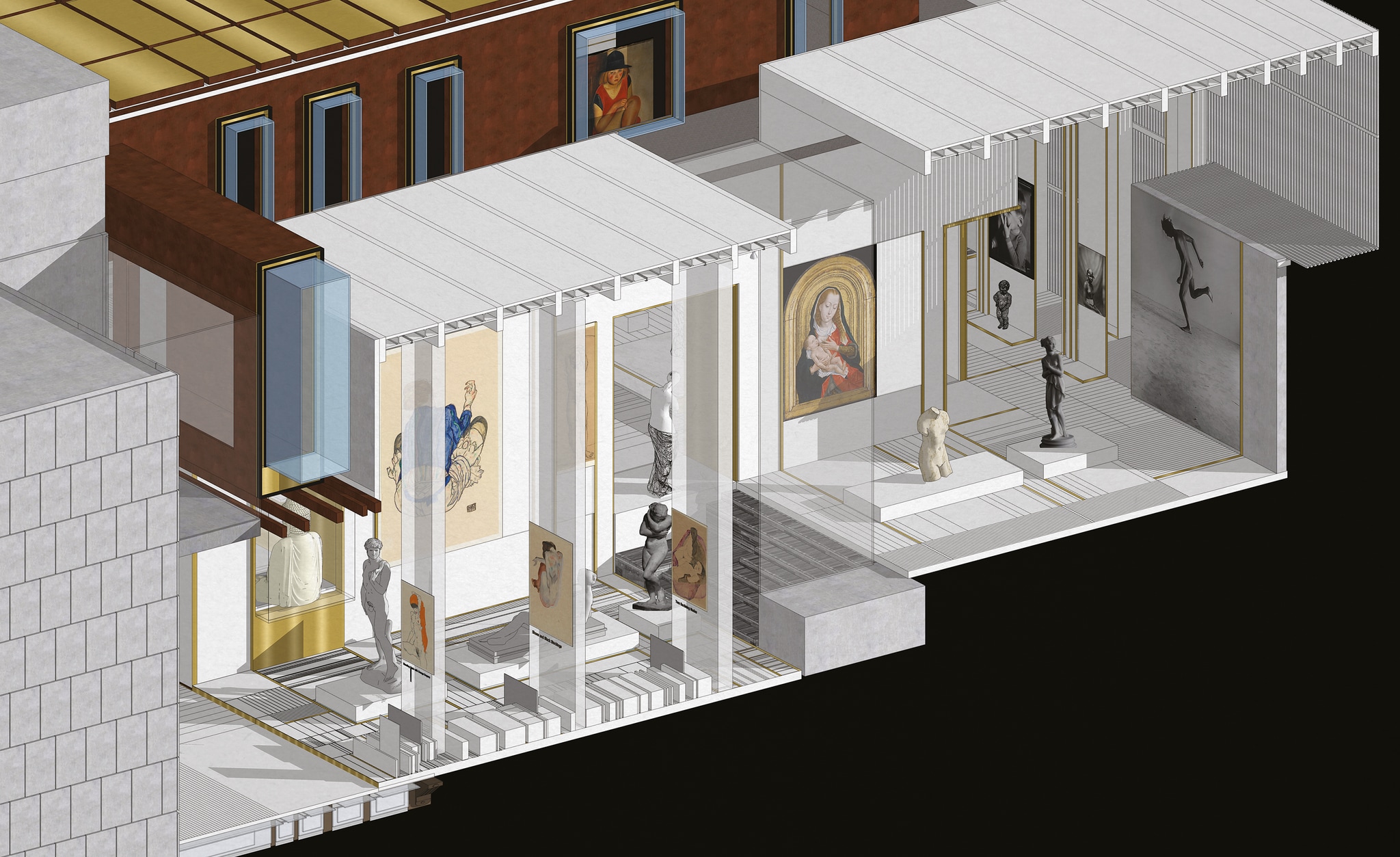 Cutaway Section - Columbia GSAPP