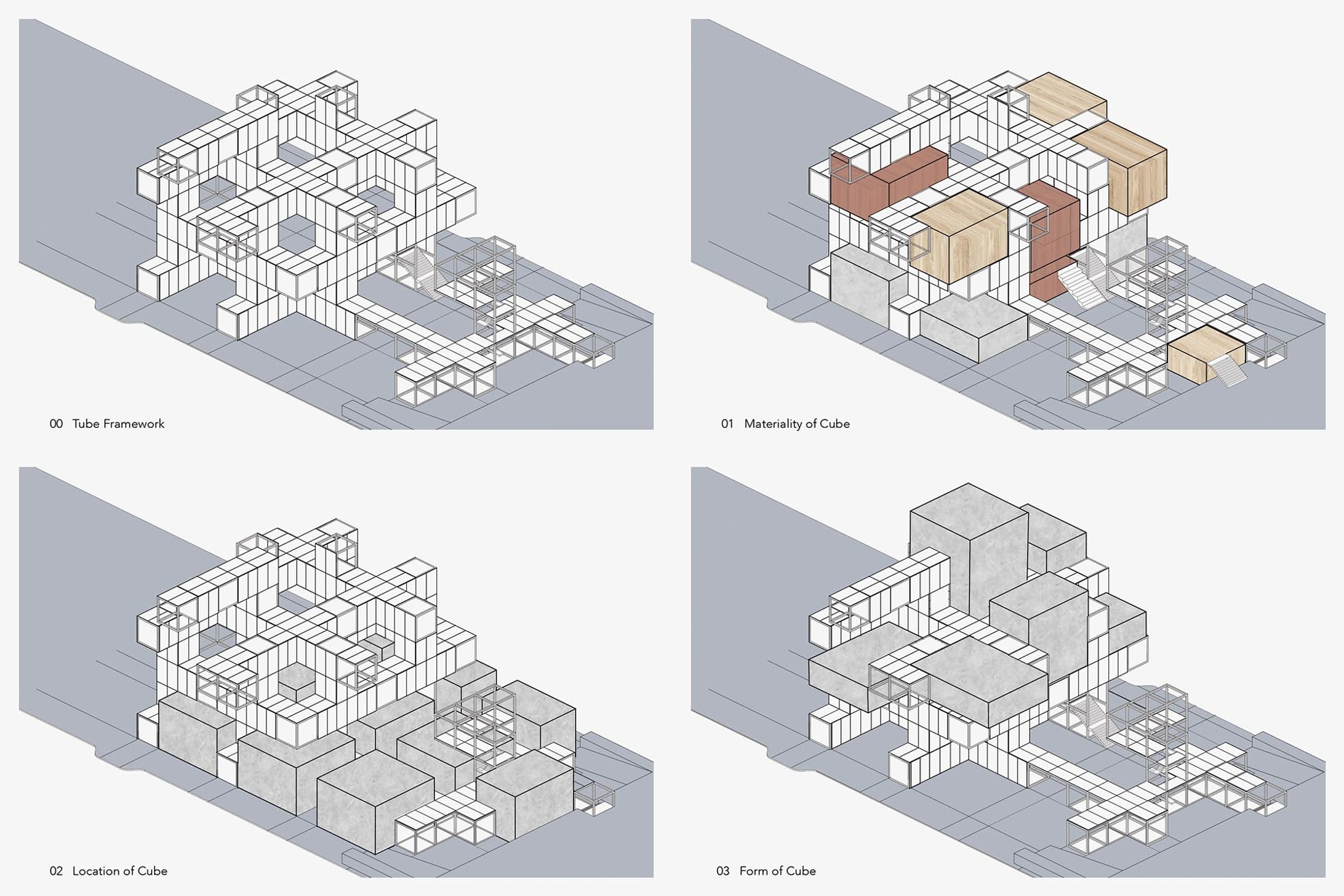 Variation Study Drawing - Columbia GSAPP