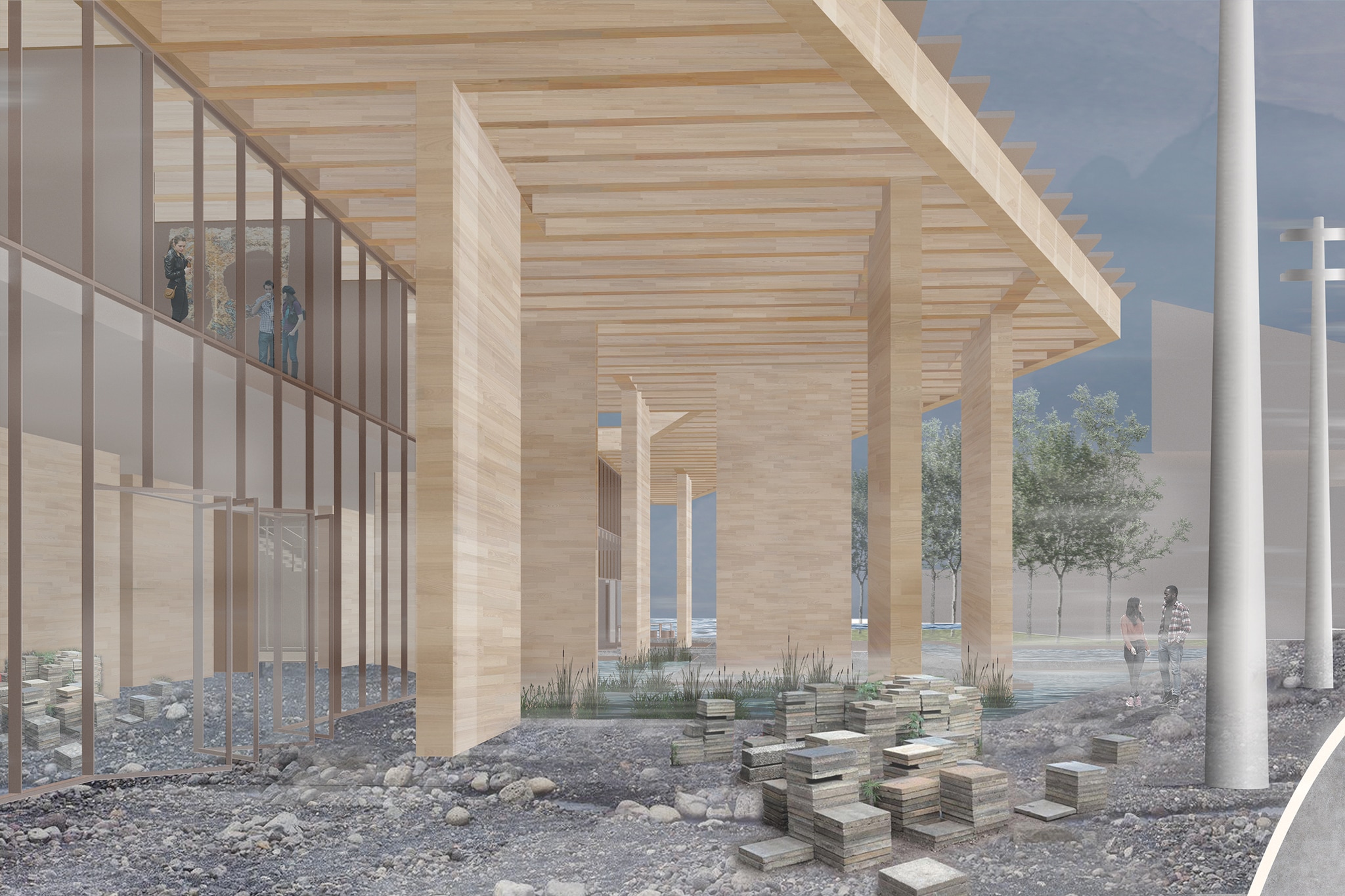 Collage Drawing - Columbia GSAPP