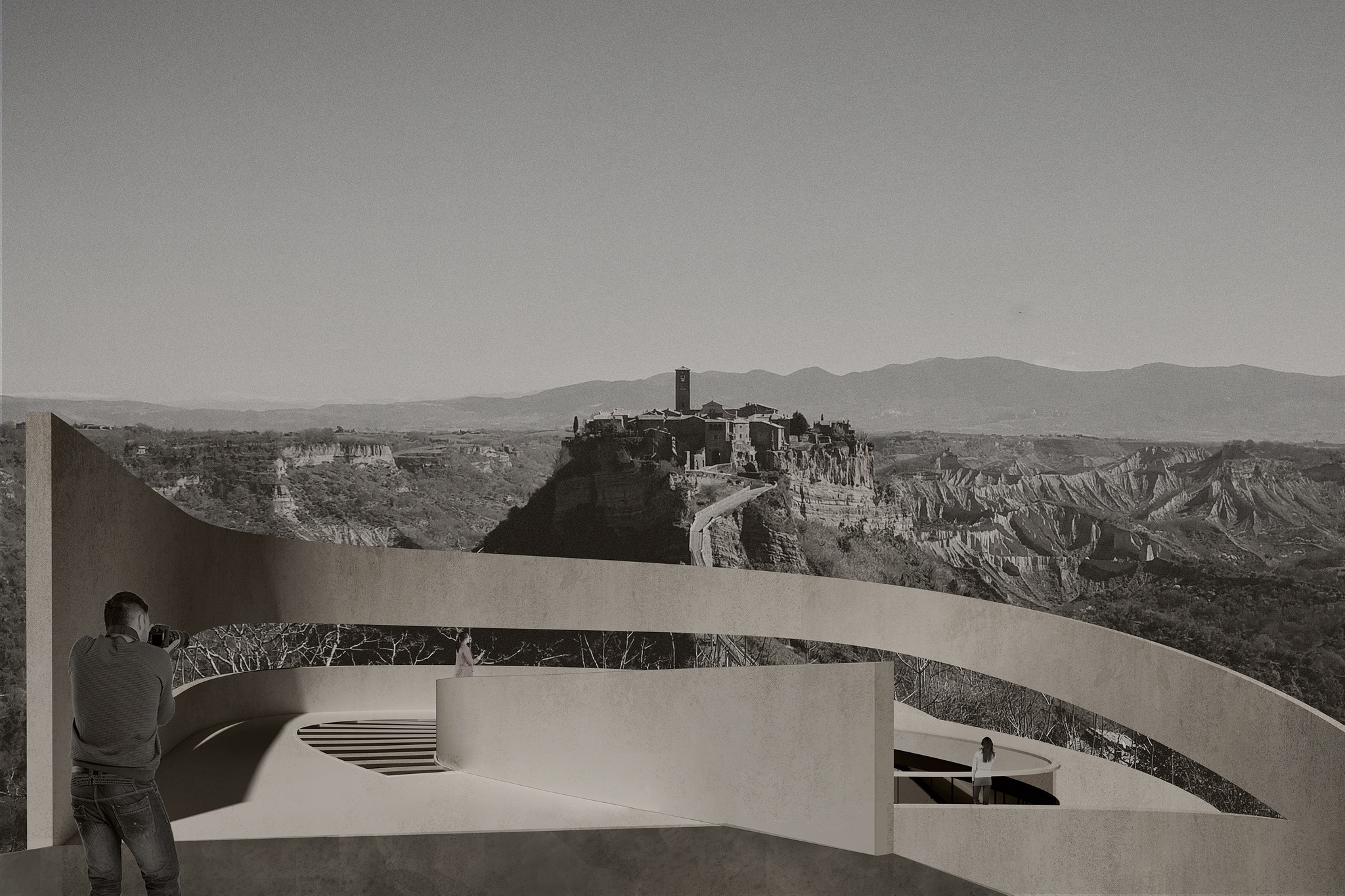 Collage of Exterior Perspective - Columbia GSAPP