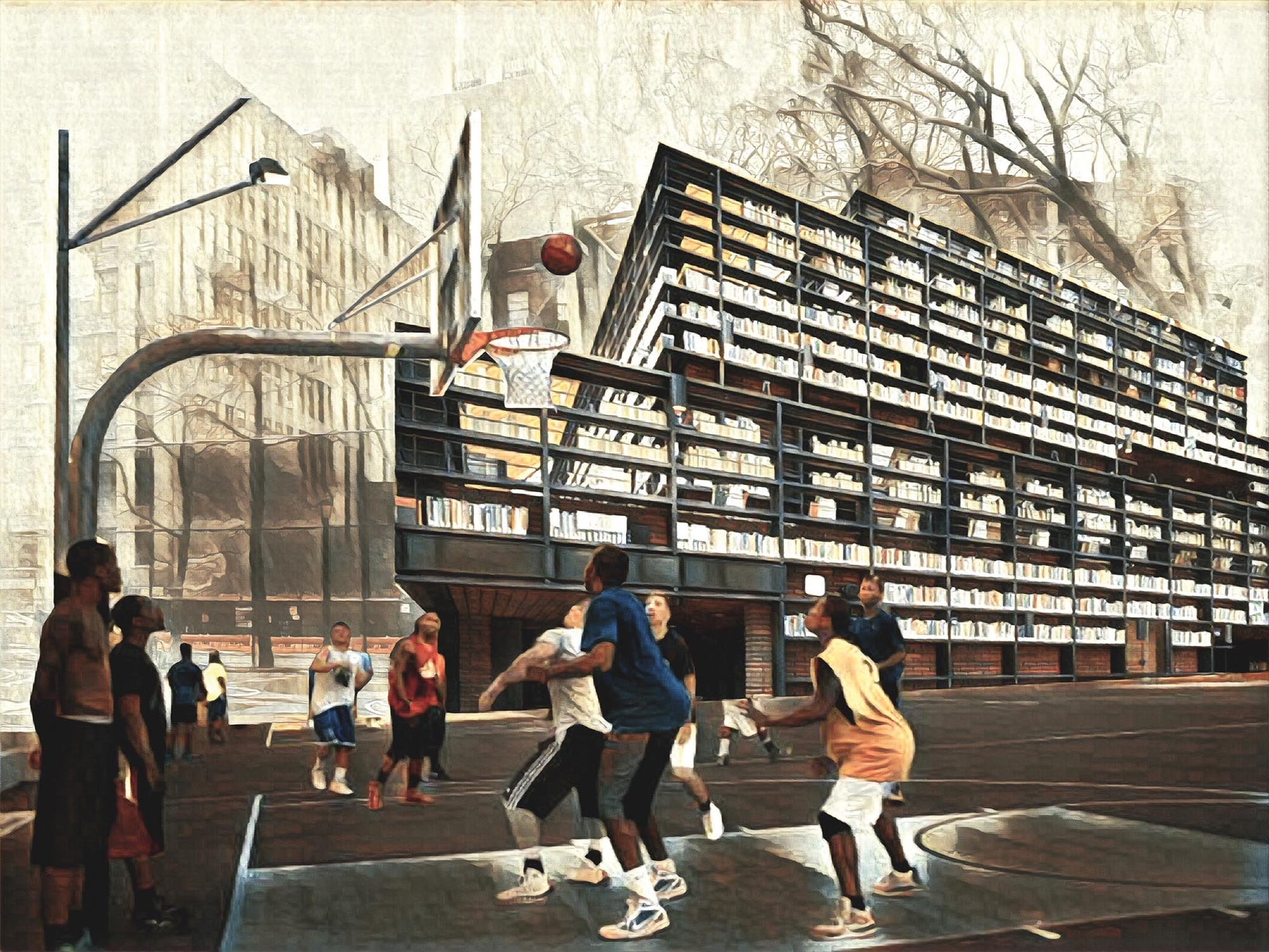 Collage Drawing - Columbia GSAPP