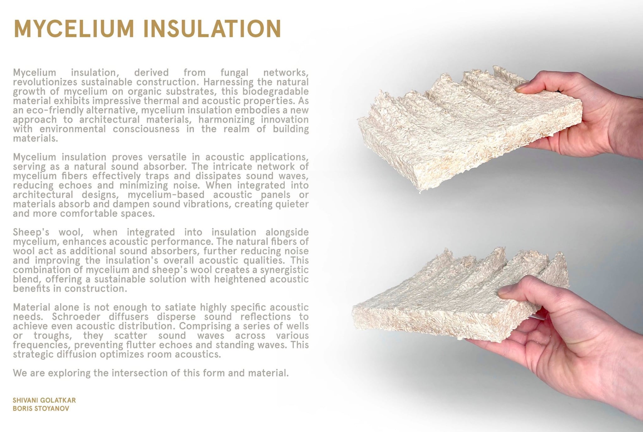mycelium insulation - Columbia GSAPP